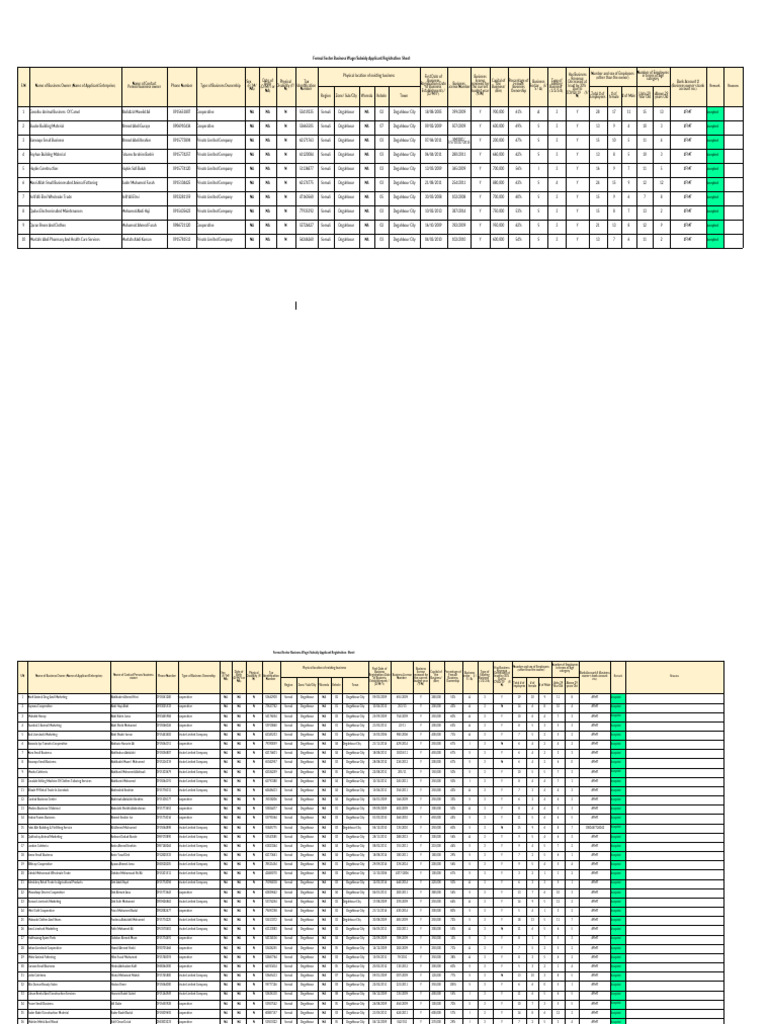 Grant and Wage Registered Applicants Verified by Awoke - Copy | PDF | Business | Financial Economics
