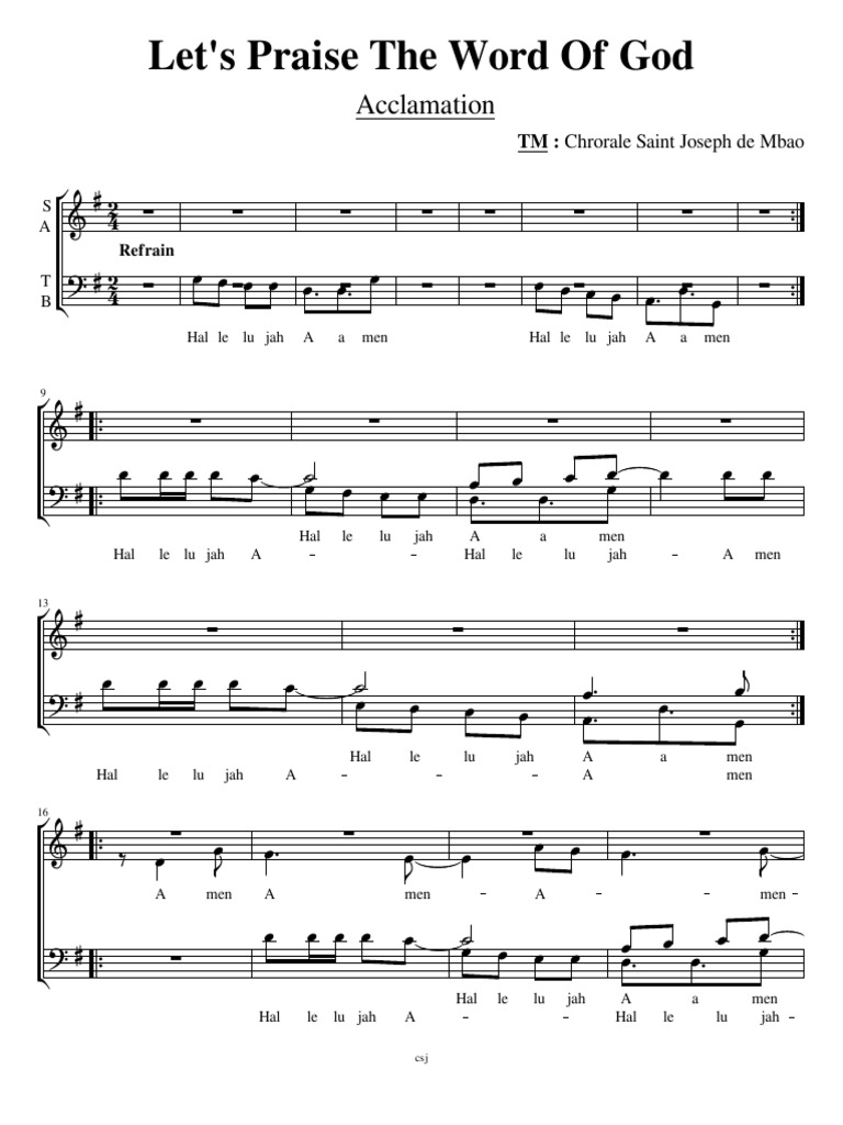 Let's Praise The Word of God | PDF | Bible | Tetragrammaton