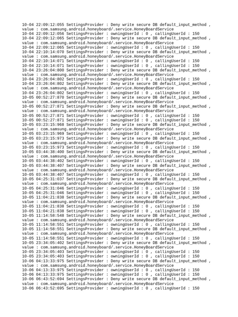 Settings Provider | PDF | System Software | Software