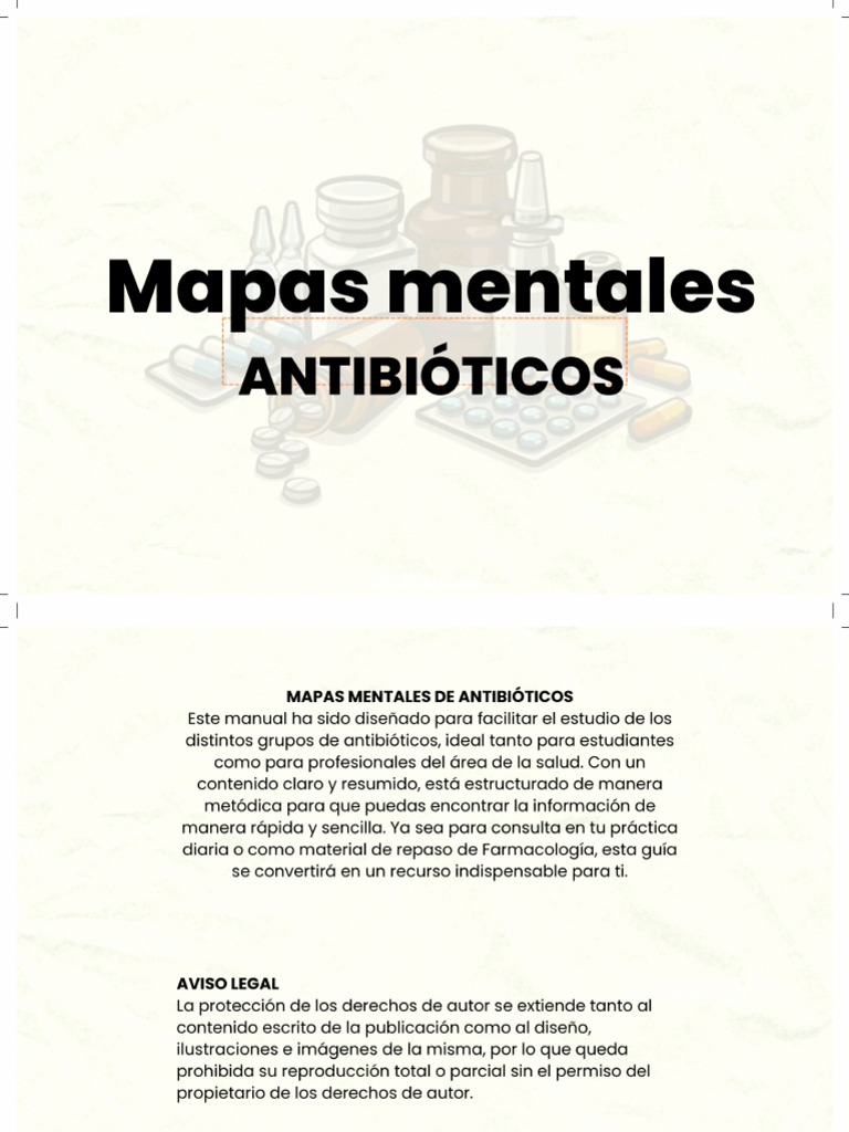 Mapas Mentales - Antibióticos - Compressed.2 | PDF
