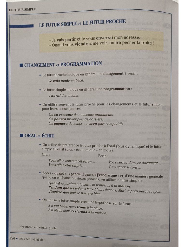 Futur Simple II | PDF