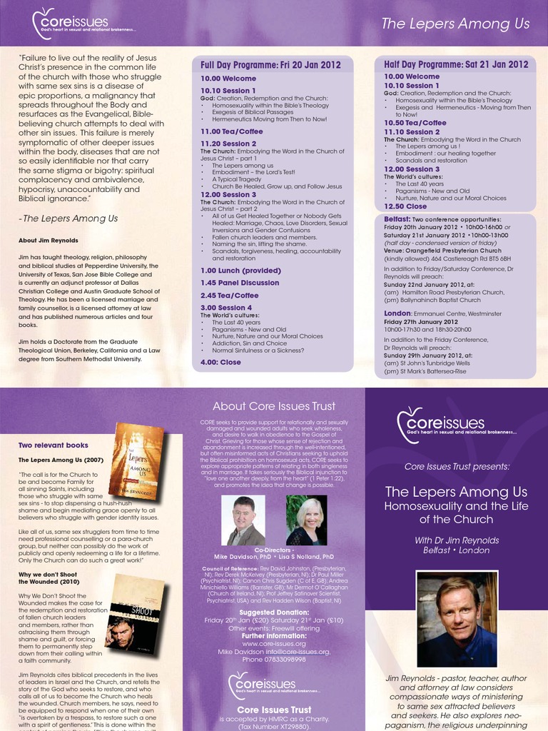 Core Issues Trust - Lisa Nolland | PDF | Catholic Church | Theology