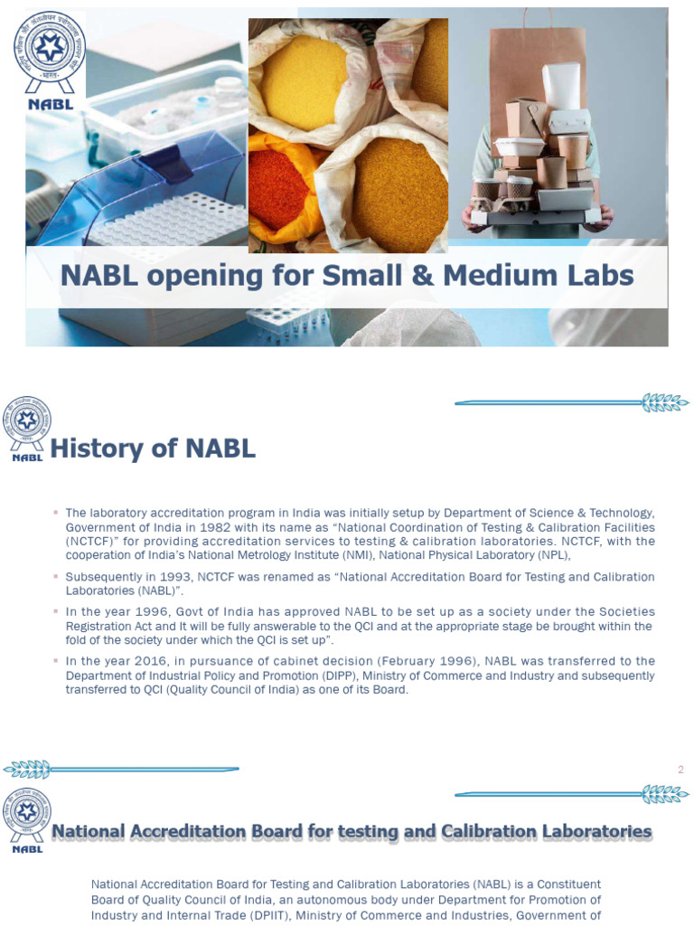 Mr.Pankaj_Johri_Ms_S_Gayathri_Ms_Shweta_Sinha_NABL_PPT_FIEO_March_2022 | PDF | Radiology ...