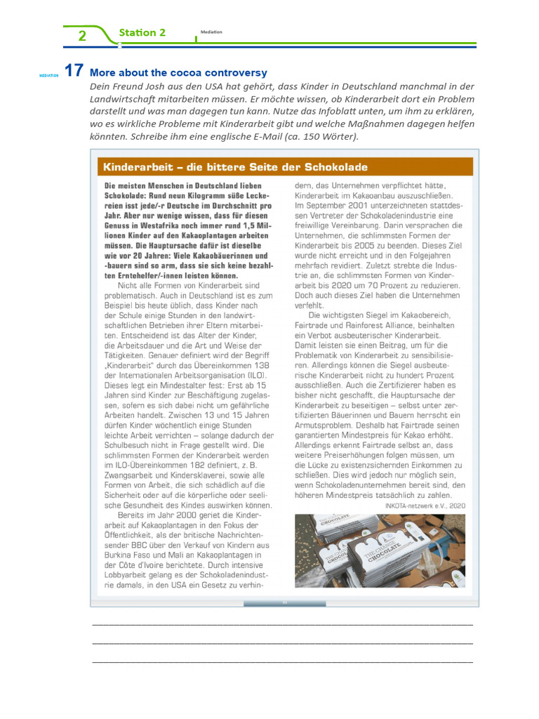 Green Line 5 Unit 2 Station 2 Mediation | PDF | Labor Rights | Child Labour