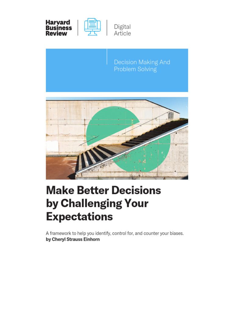 Decision Making and Problem Solving - Make Better Decisions by ...