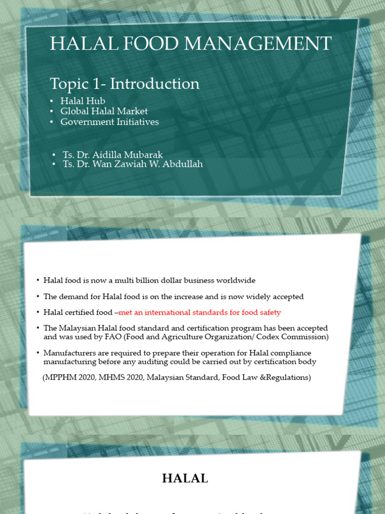 Chapter 1 Introduction -Halal hub, global halal market, govt initiative ...