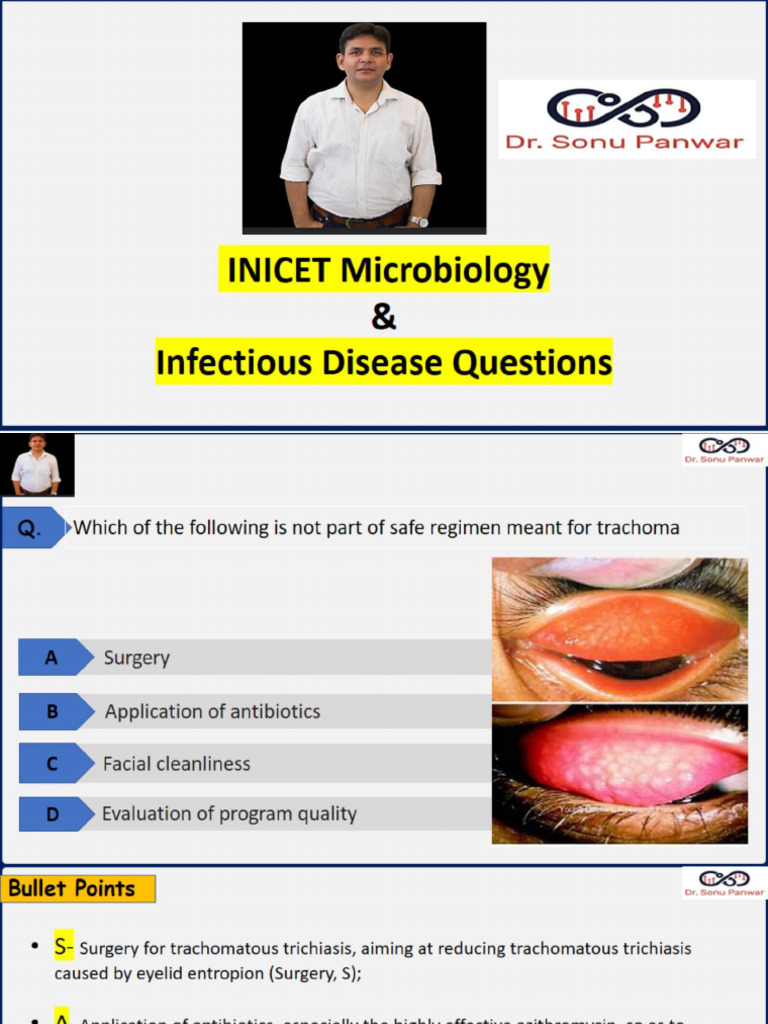 Inicet Microbiology and Infectious Disease Questions | PDF