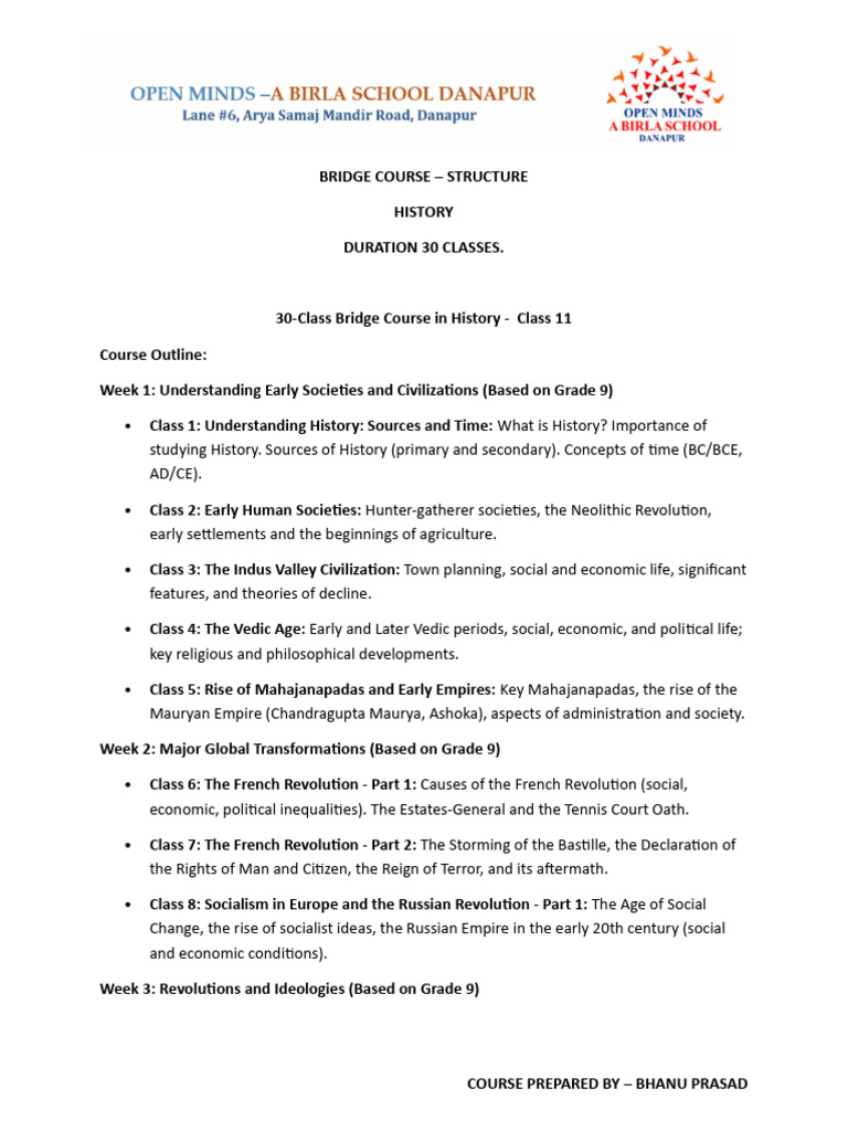 Bridge Course History | PDF | Nazism