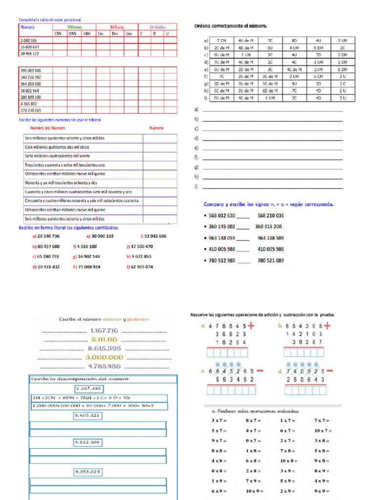 Refuerzo Grado Tercero | PDF
