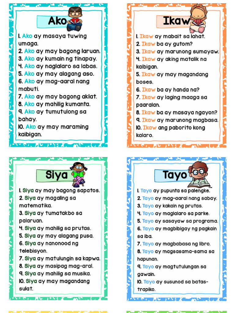 SIGHT WORDS Filipino | PDF