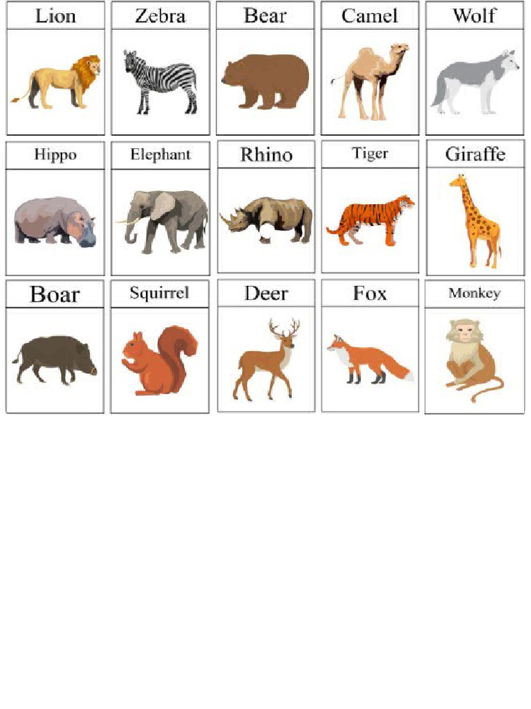 Wild Animals | PDF
