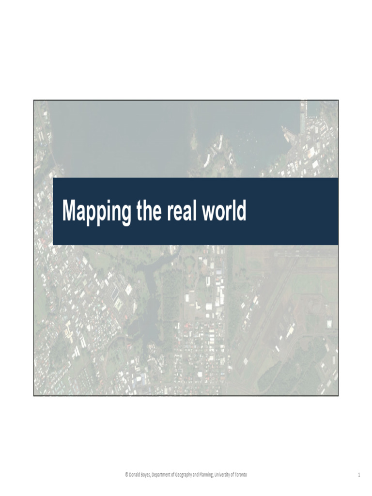 1 - 3 - Mapping The Real World | PDF | Accuracy And Precision | Arc Gis