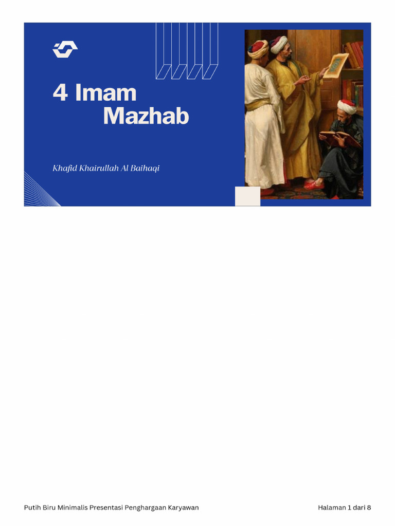 Ppt 4 Imam Mazhab, Khafid Khairullah | PDF