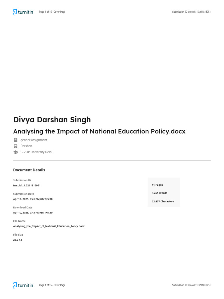 NEP 2020 Impact on Indian Education | PDF