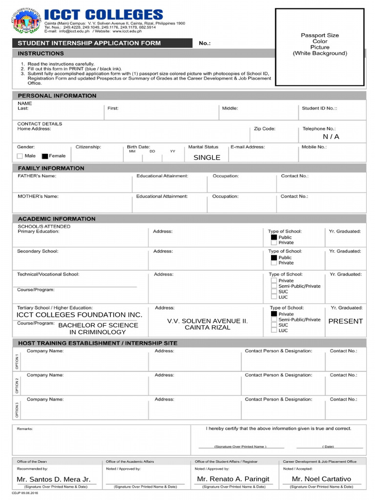 Copy Application Form | PDF