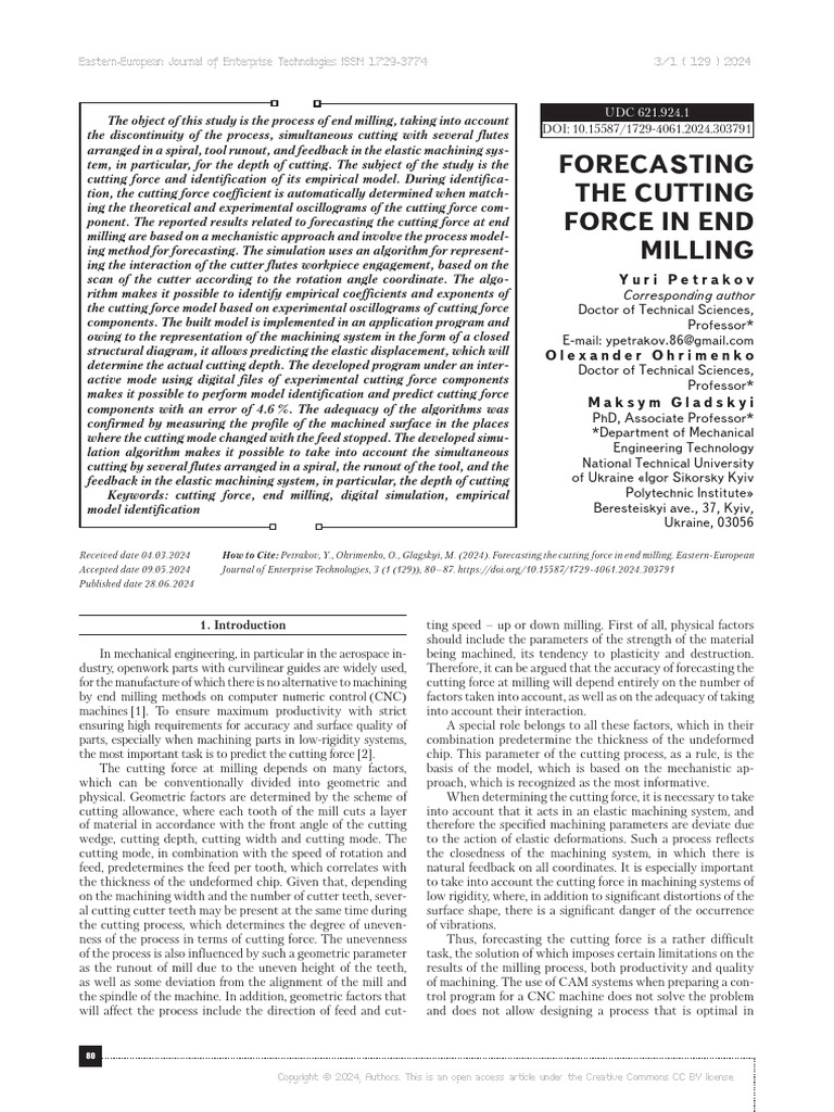 EBSCO-FullText-30 04 2025 | PDF | Machining | Force