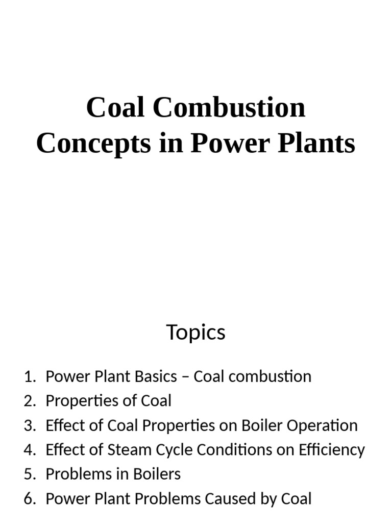 Coal Combustion in Power Plants Explained | PDF | Coal | Combustion