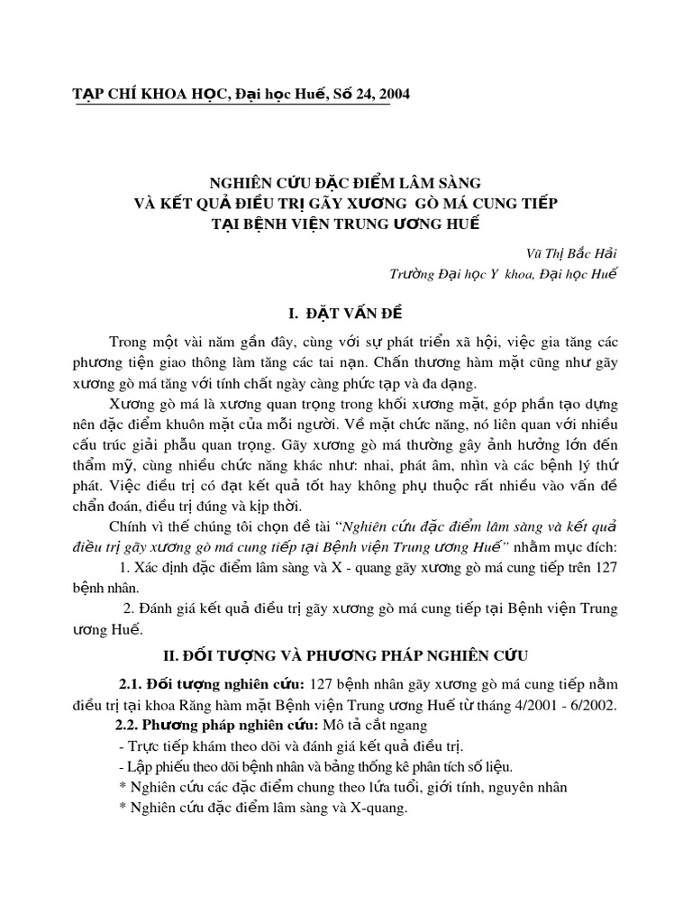 (123doc) Nghien Cuu Dac Diem Lam Sang Va Ket Qua Dieu Tri Gay Xuong Go Ma Cung Tiep Tai Benh ...