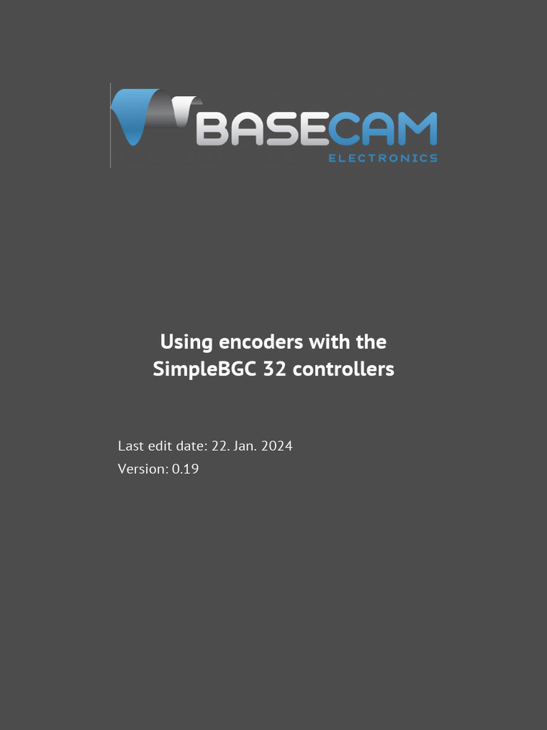 SimpleBGC 32bit Encoders | PDF | Calibration | Electric Motor