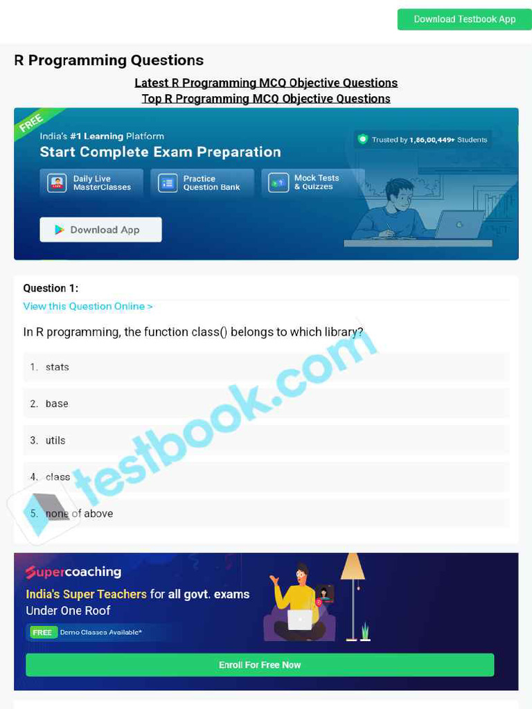 mcq-on-r-programming--5fb547a4fe1f7523345a1945 (1) | PDF