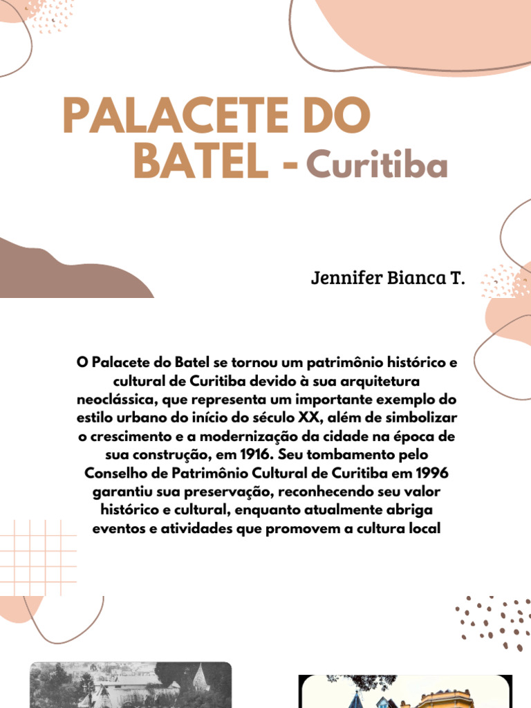 Palacete do Batel: Patrimônio de Curitiba | PDF