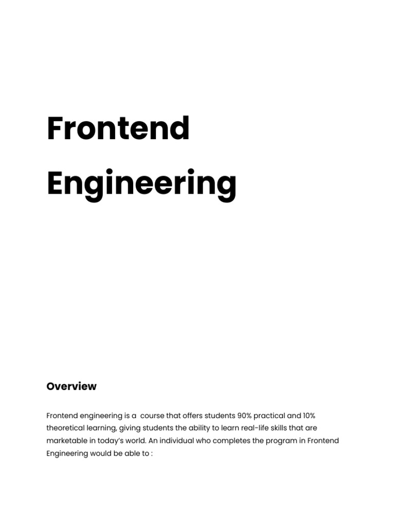 DevRise Coding School Curriculum - Frontend | PDF | Java Script | Html