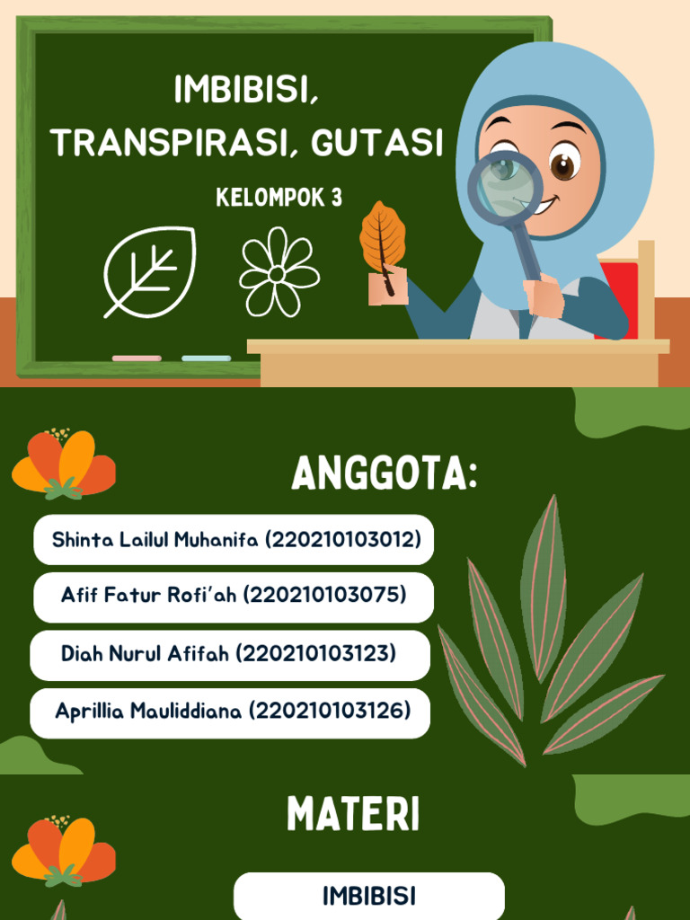 Imbibisi, Transpirasi Dan Gutasi - Fistum - 2024 - 20241010 - 104932 - 0000 | PDF