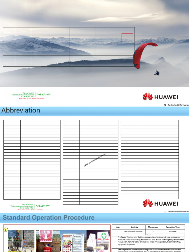 Huawei MOP and EHS Procedures Guide | PDF | Personal Protective ...