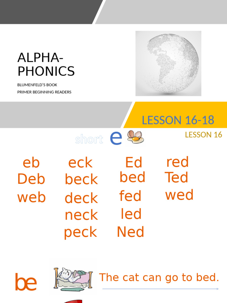 Alpha Phonics Lesson 16-20 | PDF | Animals And Humans | Zoology