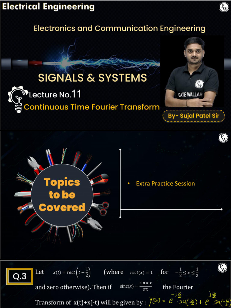 Continuous Time Fourier Transform 11 - Class Notes - by Sujal Sir | PDF ...