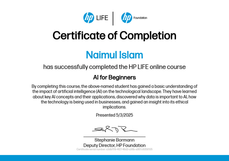Certificate | PDF