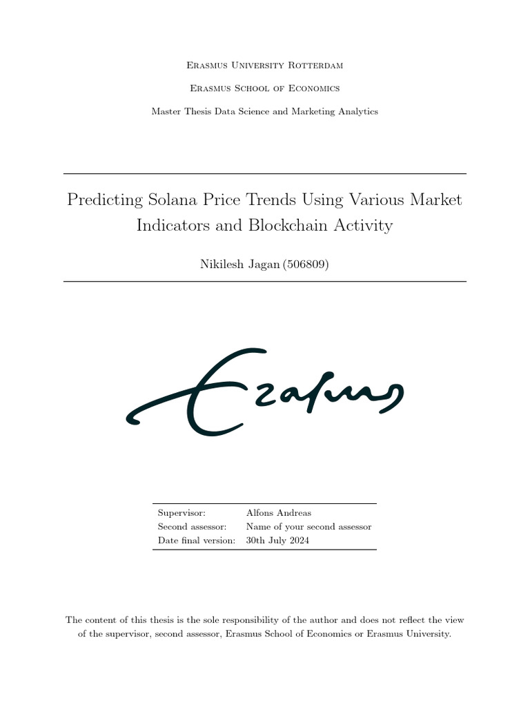 Thesis_Final_Nikilesh-Jagan | PDF | Cryptocurrency | Machine Learning