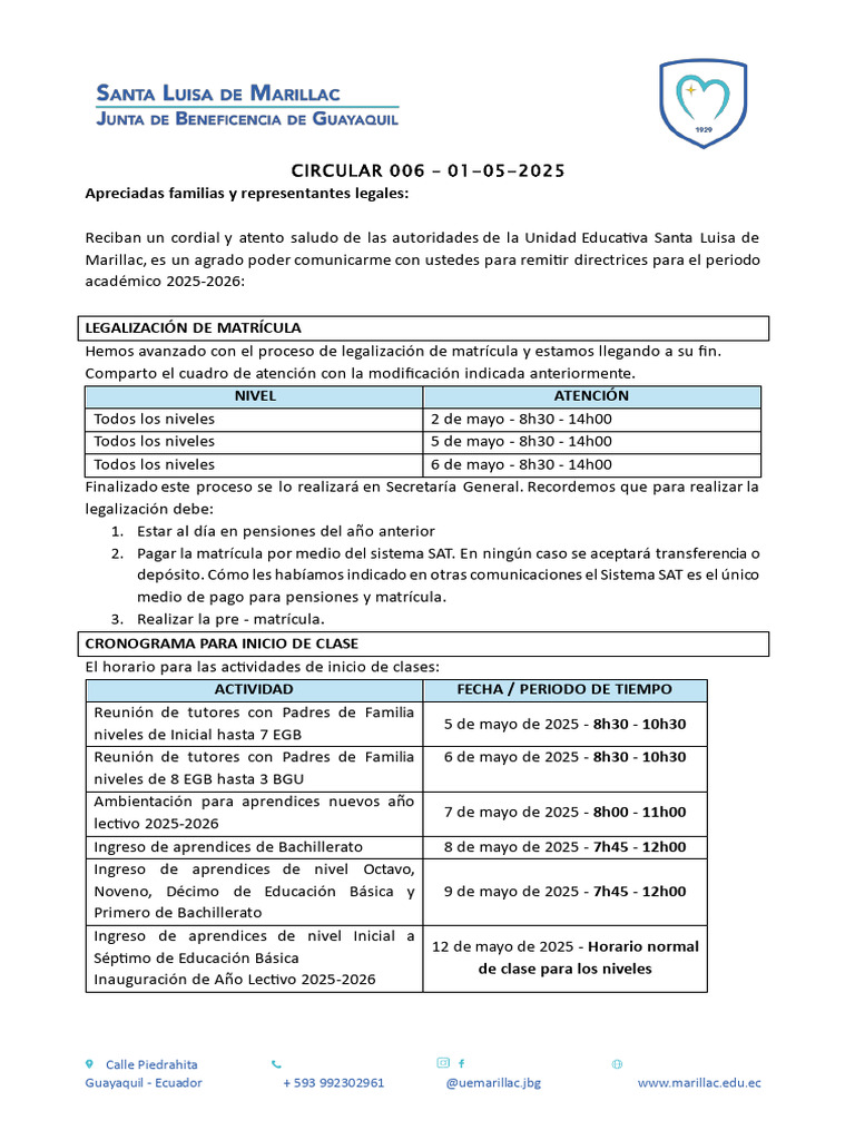 Circular - 006 - 2025 2026 - 01 05 2025 8911746135193 | PDF