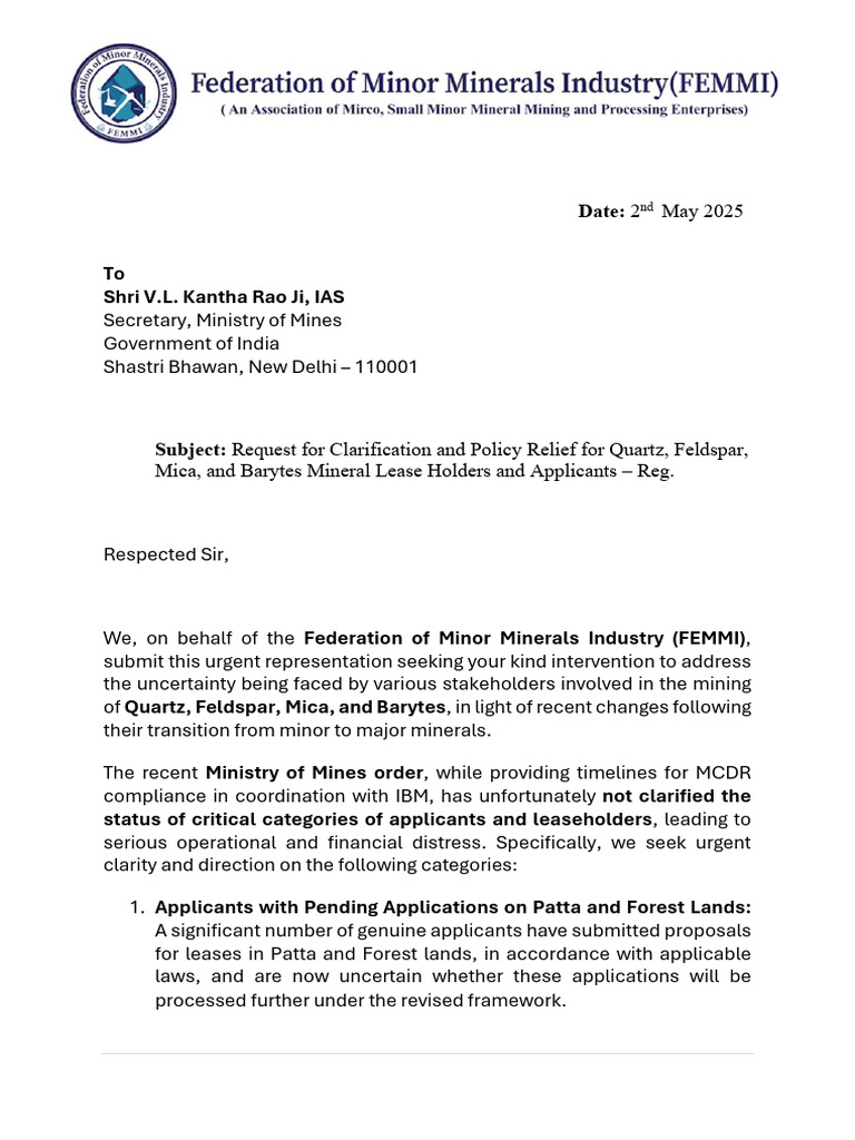 SEEKING CLARIFICATIONS FROM MOM | PDF