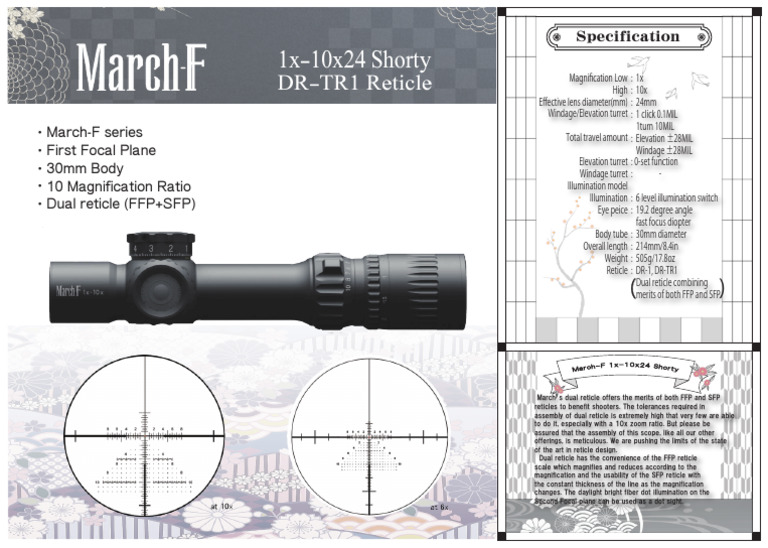 March 1-10 Shorty Gen 2 Scope Specs | PDF
