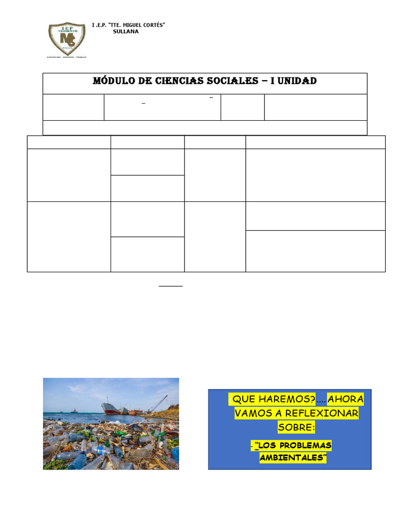 MODULO de CC - SS. de 3ero. - 1 Unidad A | PDF | Degradación ambiental | Suelo