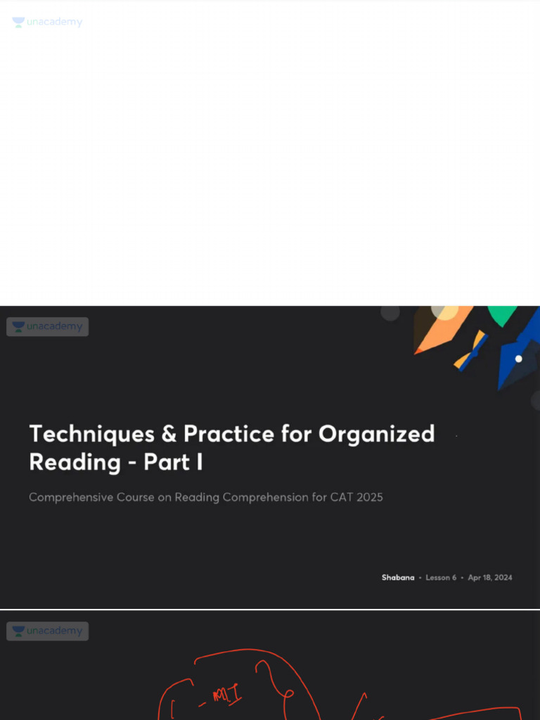 Techniques__Practice_for_Organized_Reading__Part_I_with_anno | PDF