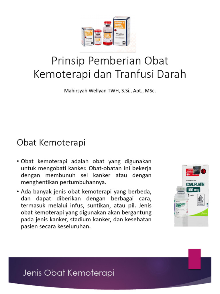Panduan Obat Kemoterapi dan Protokol | PDF