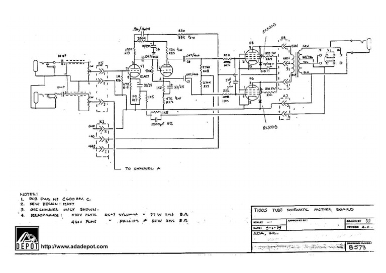 ADA T100S Schematic | PDF