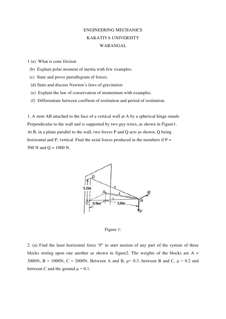 Engineering Mechanics | PDF | Force | Acceleration