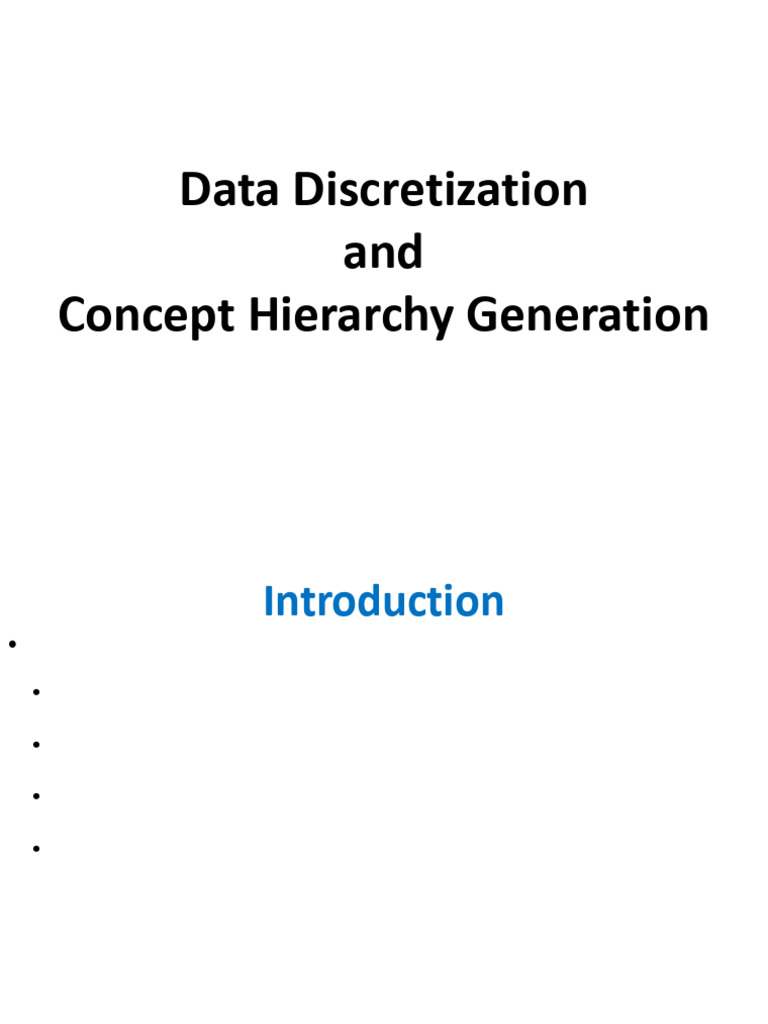 4 - Discretization and Concept Hierarchy | PDF | Cluster Analysis | Median