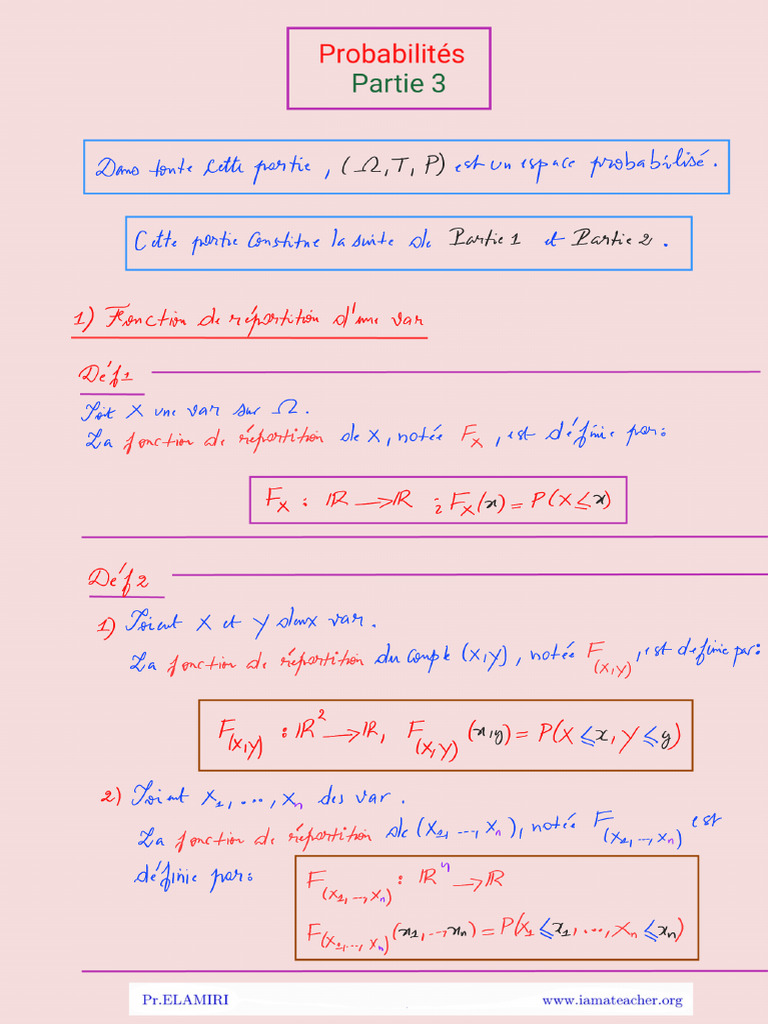 Cours Probas Partie 3 | PDF