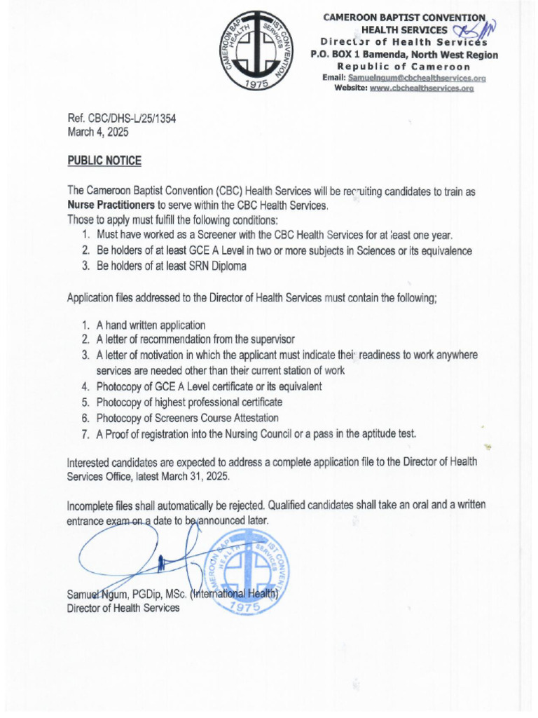 Public Notice - Nurse Practitioners | PDF
