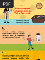 Soal Bahasa Indonesia Kelas 6 Tema 5 - Formulir | PDF
