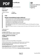 Dvsa Vt9a Mot Test Fees and Appeals Poster | PDF | Wheeled Vehicles ...