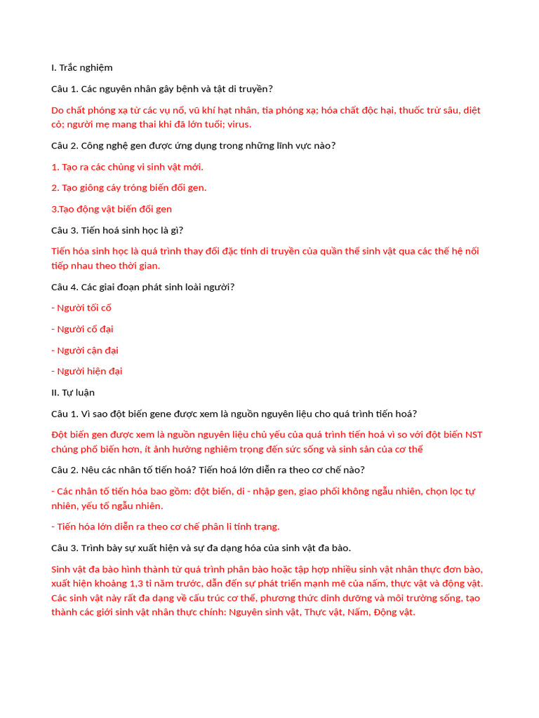 SINH | PDF