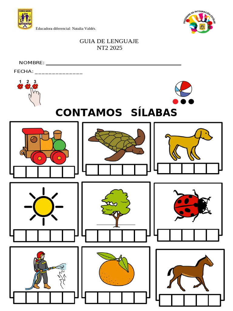 Contamos Sílabas | PDF