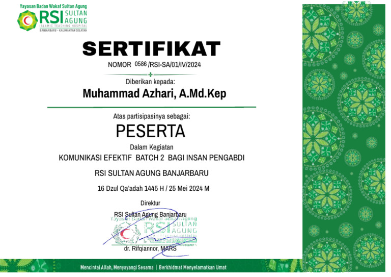 Sertifikat Ke Batch 1 2024 | PDF