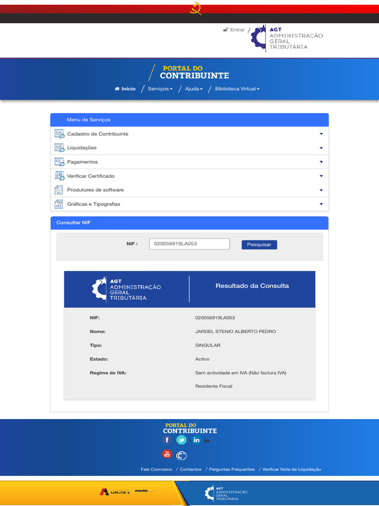 Consultar NIF Portal Do Contribuinte | PDF