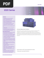 5320 Extreme Datasheet | PDF | Network Switch | Computer Network